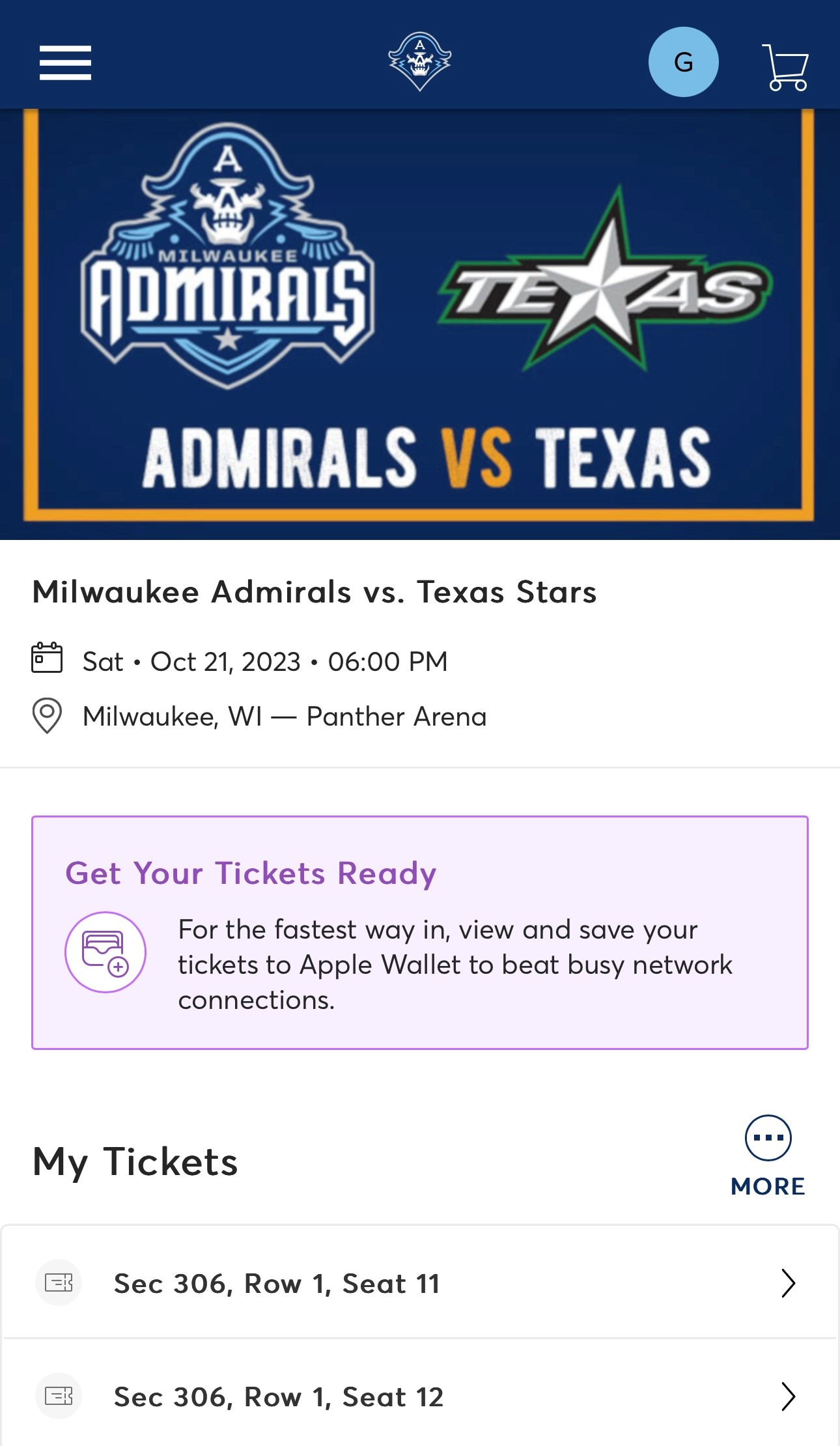 Admirals Account Manager Step By Step: How to Exchange Tickets ...