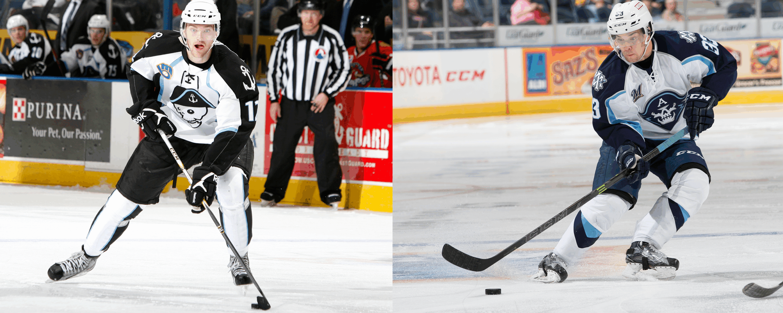 Ekholm, Arvidsson Chase Stanley Cup - Milwaukee Admirals